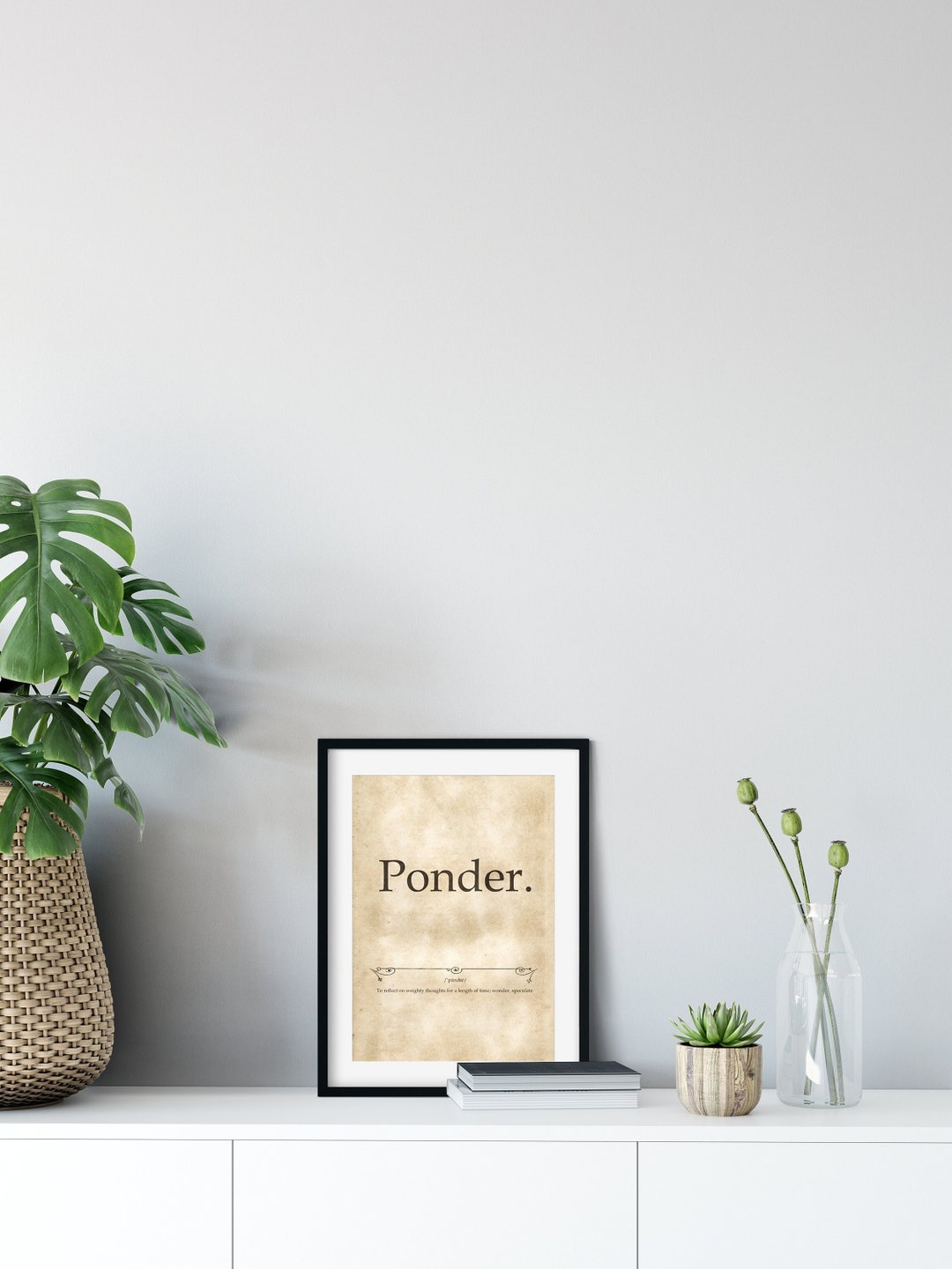 Whimsical Wall Art Rustic Book Page Inspired Art, Dictionary Word ...