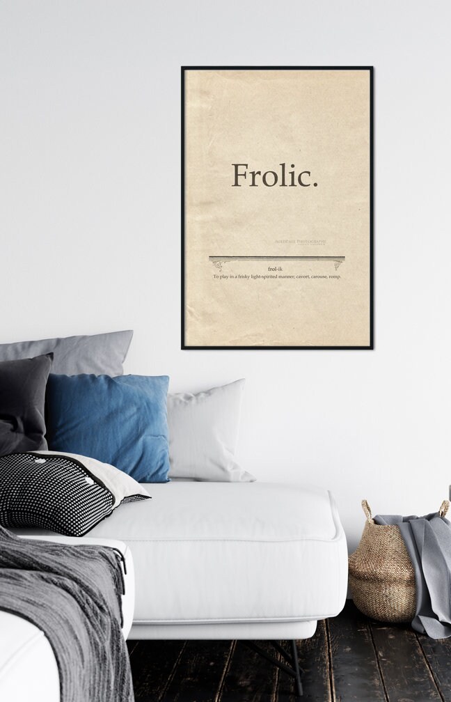 Rustic Dictionary Wall Art Word Definition Whimsical | Etsy