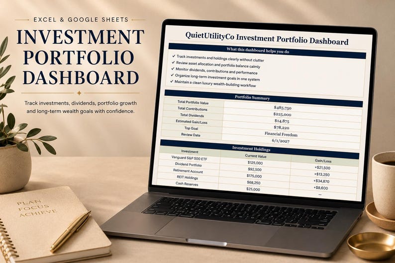 Investment Mastery Collection Investment Portfolio Tracker Dividend ...