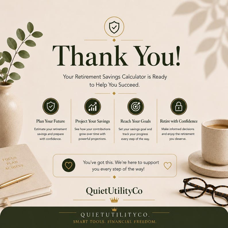 Retirement Savings Calculator Excel Template | Google Sheets Retirement ...