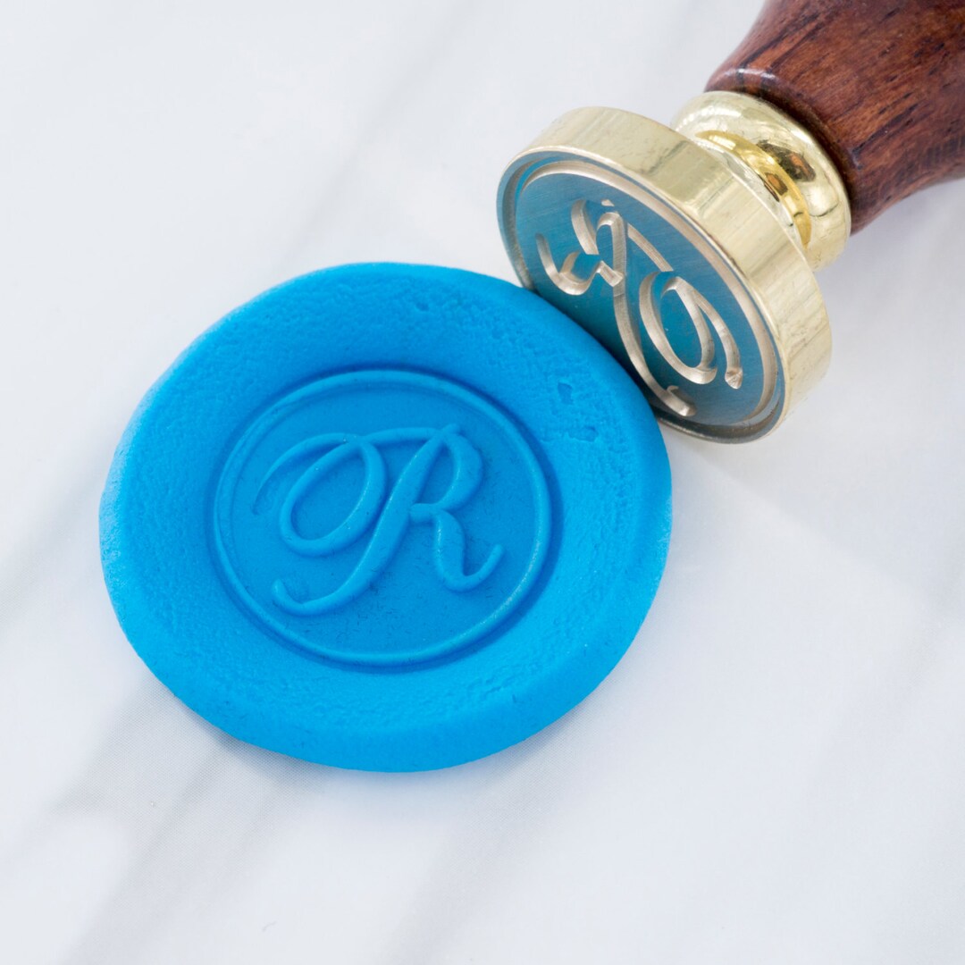 Wax Seal Stamp Set, Calligraphy and Script Font Initial Simple ...