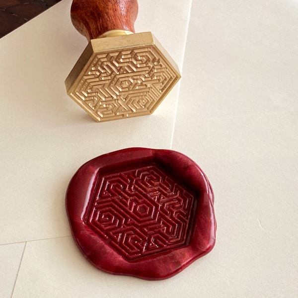 Hexagon Stamp - Etsy