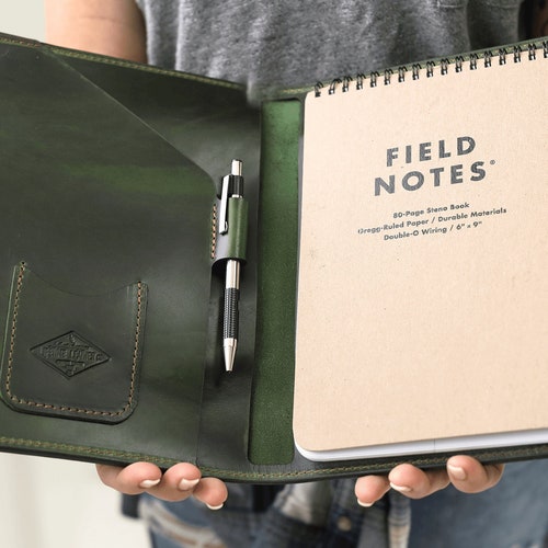 Personalized Leather Cover for Tops Steno Pad 6x9 - Etsy