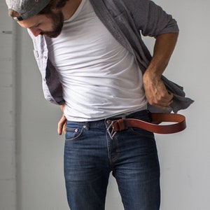 Custom Genuine Leather Belt -belt for Dad, Belt With Buckle, Groomsmen ...