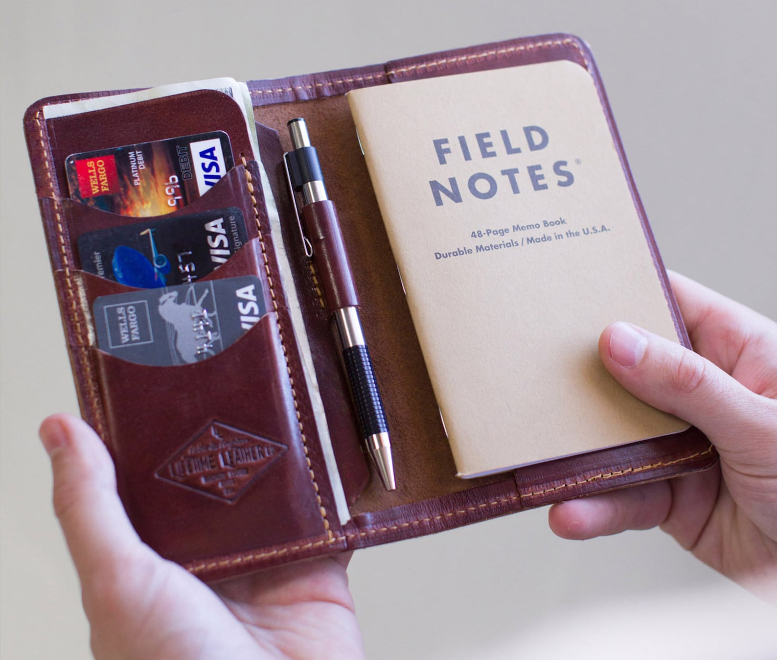 Personalized Leather Field Notes Wallet Field Notes Cover Moleskine ...