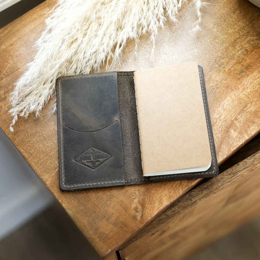 Traveler Pocket Book - Mini Leather Journal - Authentic Full Grain ...