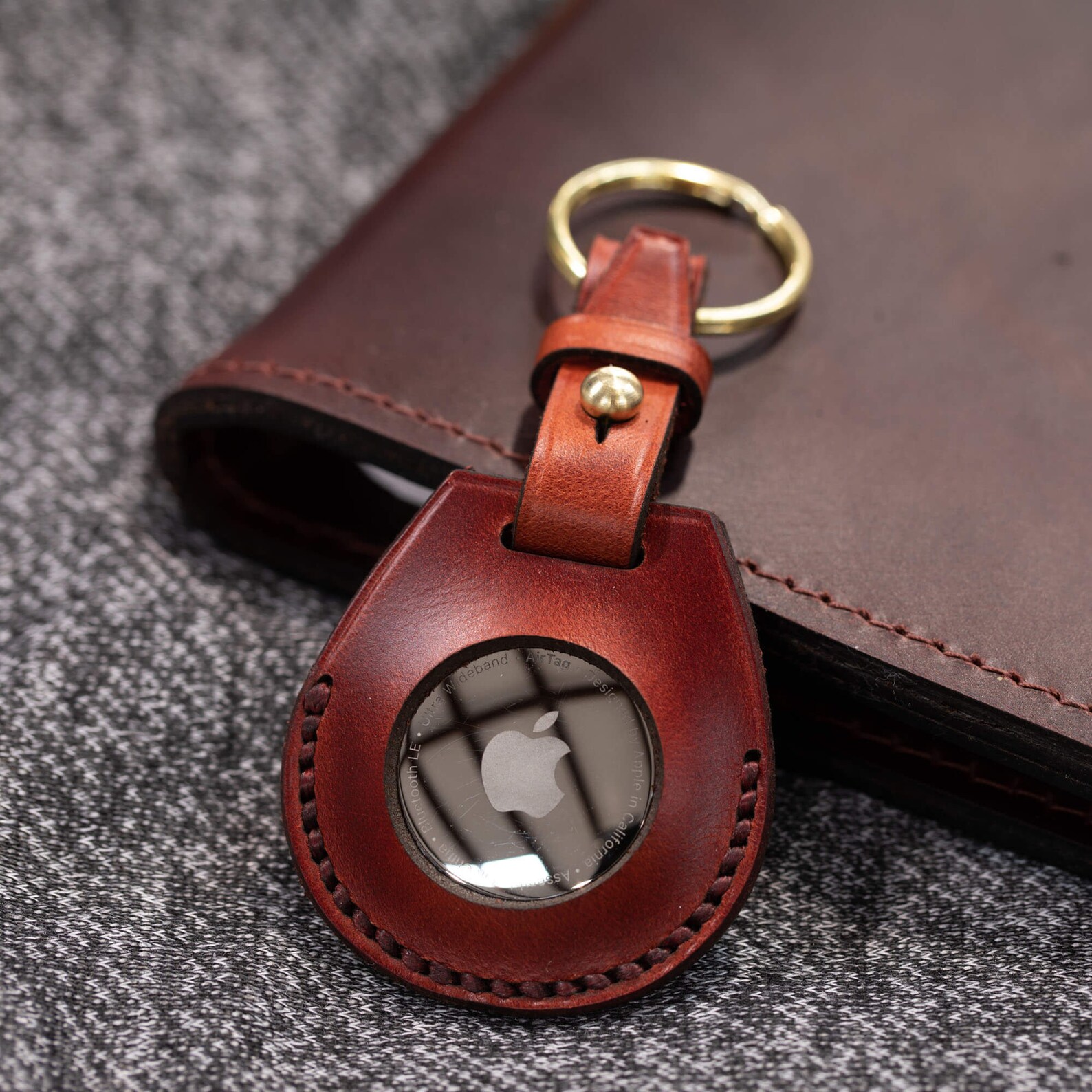 Leather Holder for Apple Air Tag Leather Case Leather Cover Air Tag ...