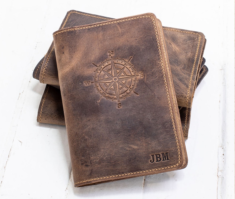 Genuine Leather Journal Handmade Custom Fire Branded Refillable Leather ...