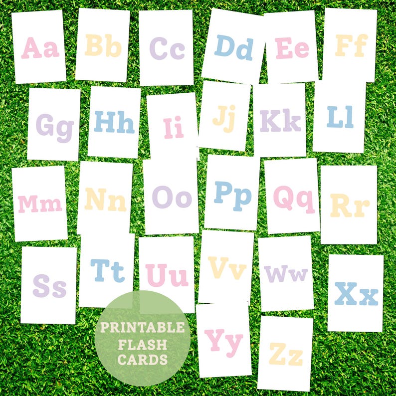 Printable Flashcards for Preschool Montessori Flashcards Alphabet Flash ...