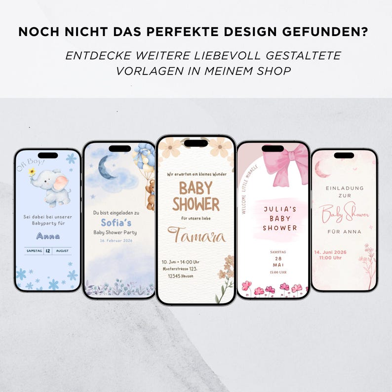 Baby Shower Animated Invitation Pink Editable Canva Template Instant ...