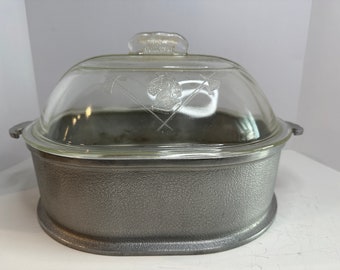 Vintage 1940s Guardian Service Aluminum Cookware Tureen Dutch Oven Oval ...