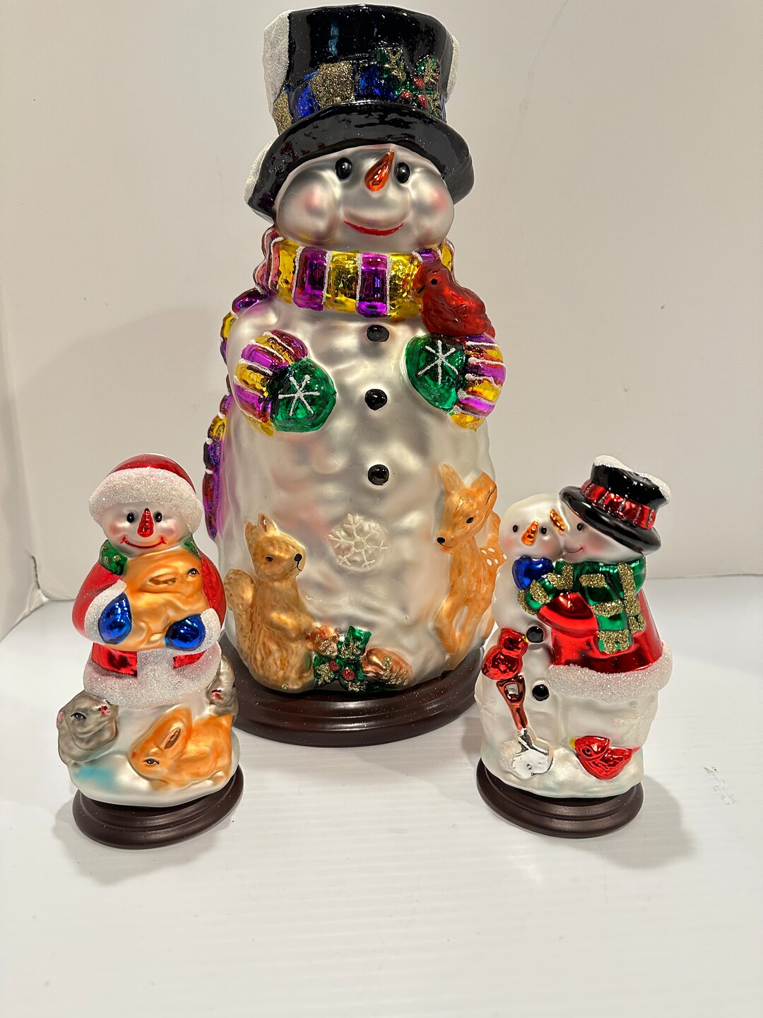 Set of 3 Vintage Thomas Pacconi Classics "30 Years" Snowmen Mercury ...