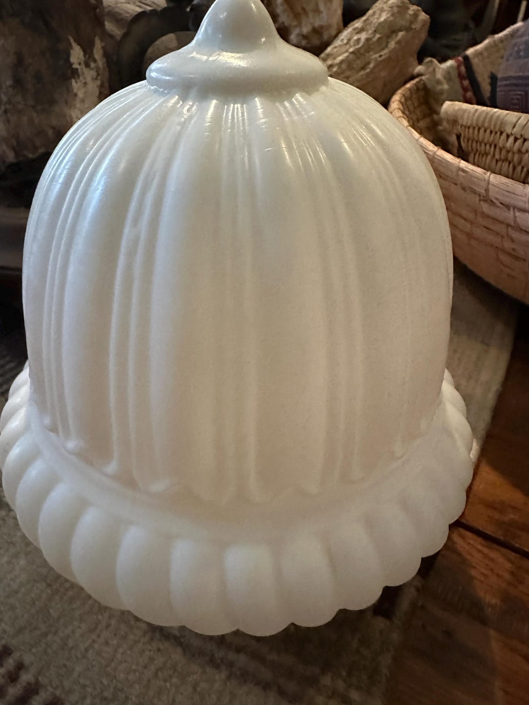 Antique Victorian White Milk Glass Acorn Ceiling Light Shade Globe - Etsy