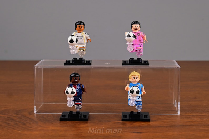 Soccer Stars Minifigure Set – Messi, Haaland, Mbappe, Dembele – ABS ...