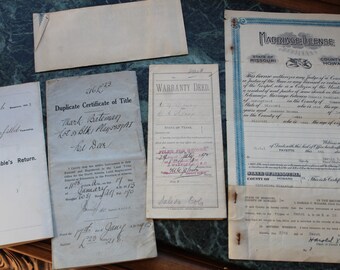 Antique Legal Documents - Etsy