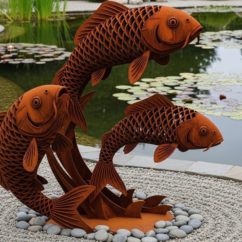 Corten Steel Sculpture - Etsy
