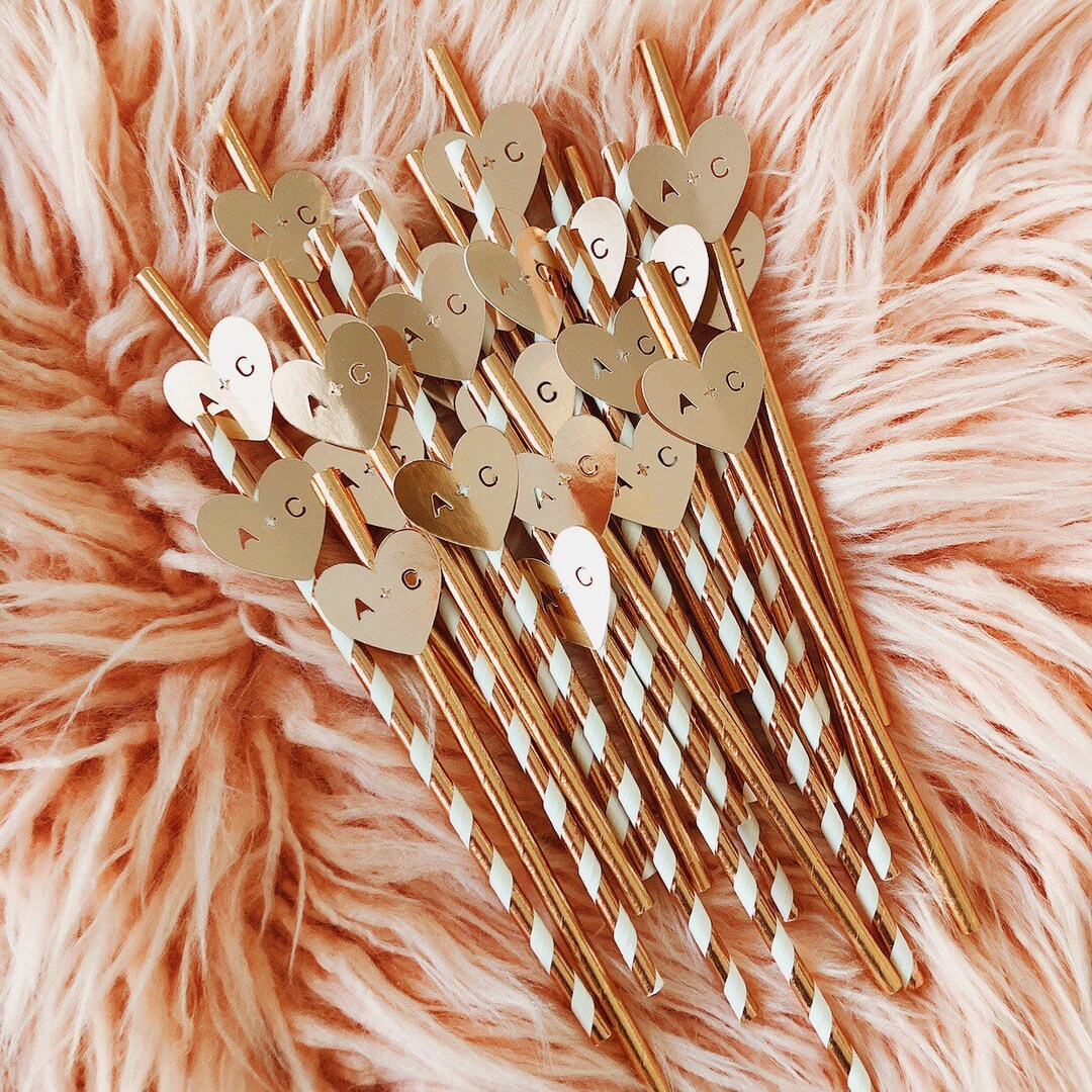 Custom Wedding Straws/ Straws With Flags/ Hen Party Straws ...