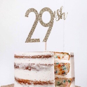 29ish Cake Topper/ Happy Birthday/ Custom Cake Topper/ 30th Birthday ...