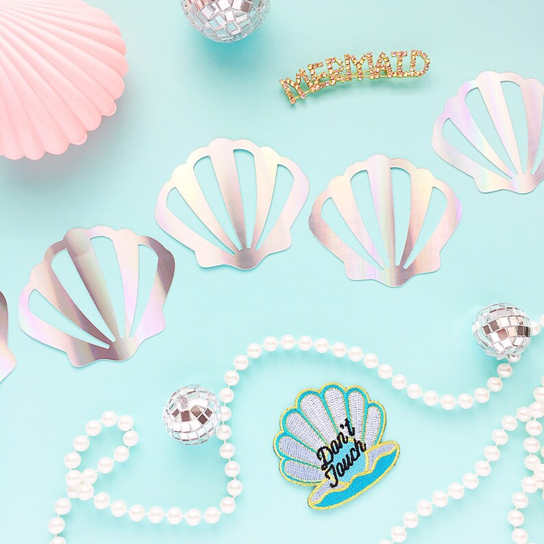 Sea Shell Garland/ Mermaid Birthday/ Sea Shell Banner/ Under - Etsy
