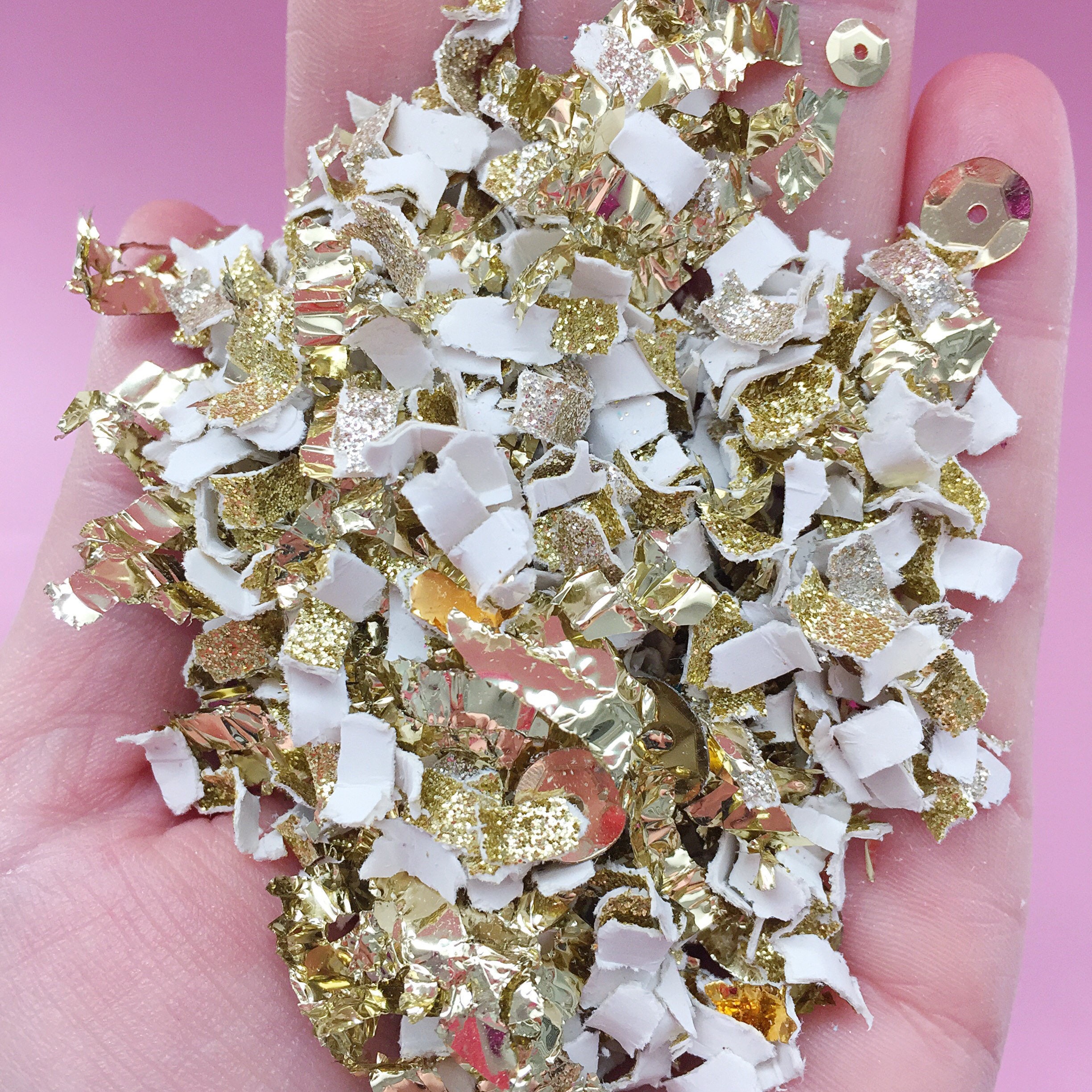 Metallic Confetti/ Silver Confetti/ Gold Confetti Cones/ | Etsy