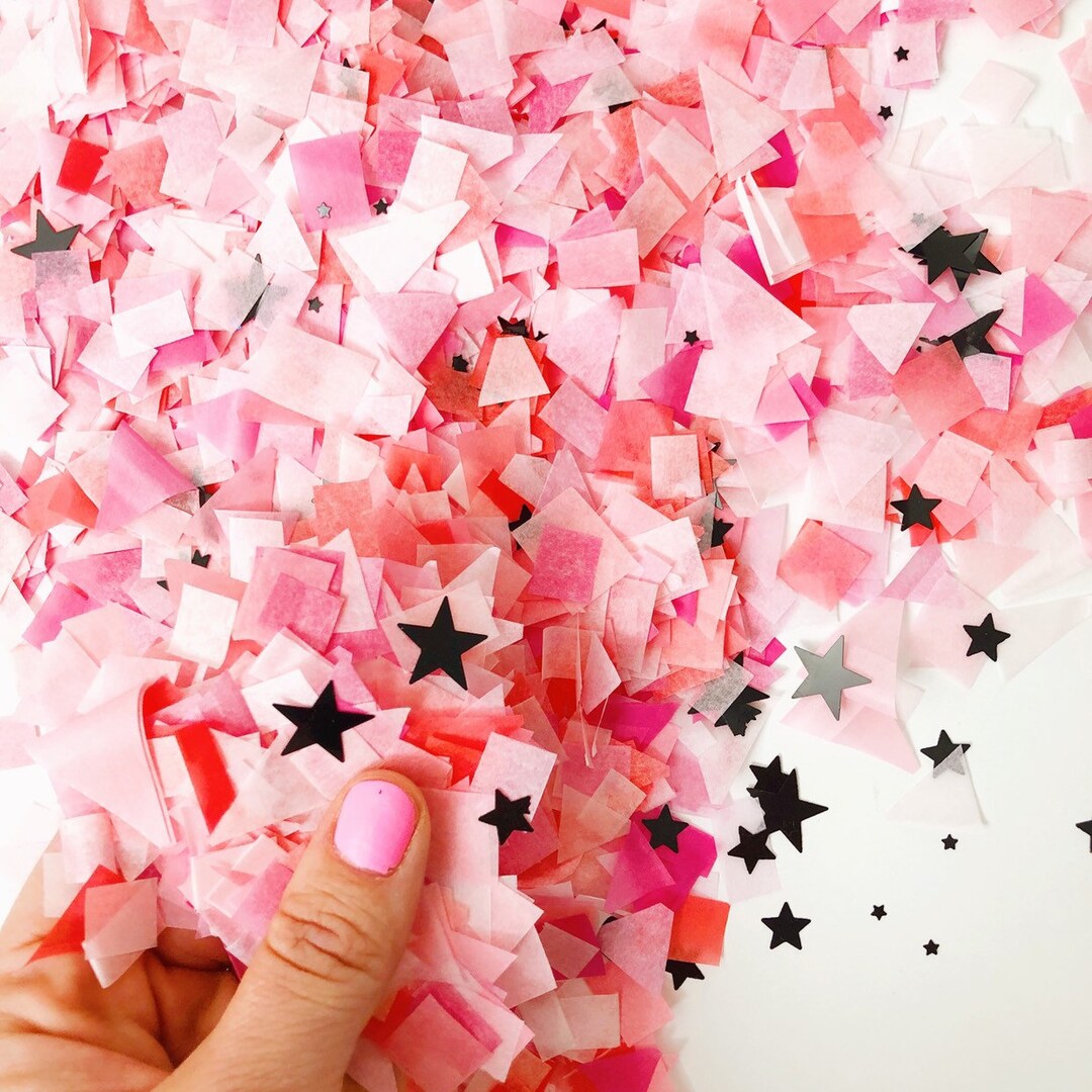 Pink Tissue Confetti/ Pastel Party Confetti/ Halloween Party Decor ...