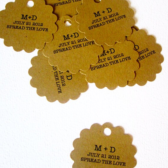 Items similar to 25 Custom Jam Favor Tags/ Wedding/Choose Your Colors ...