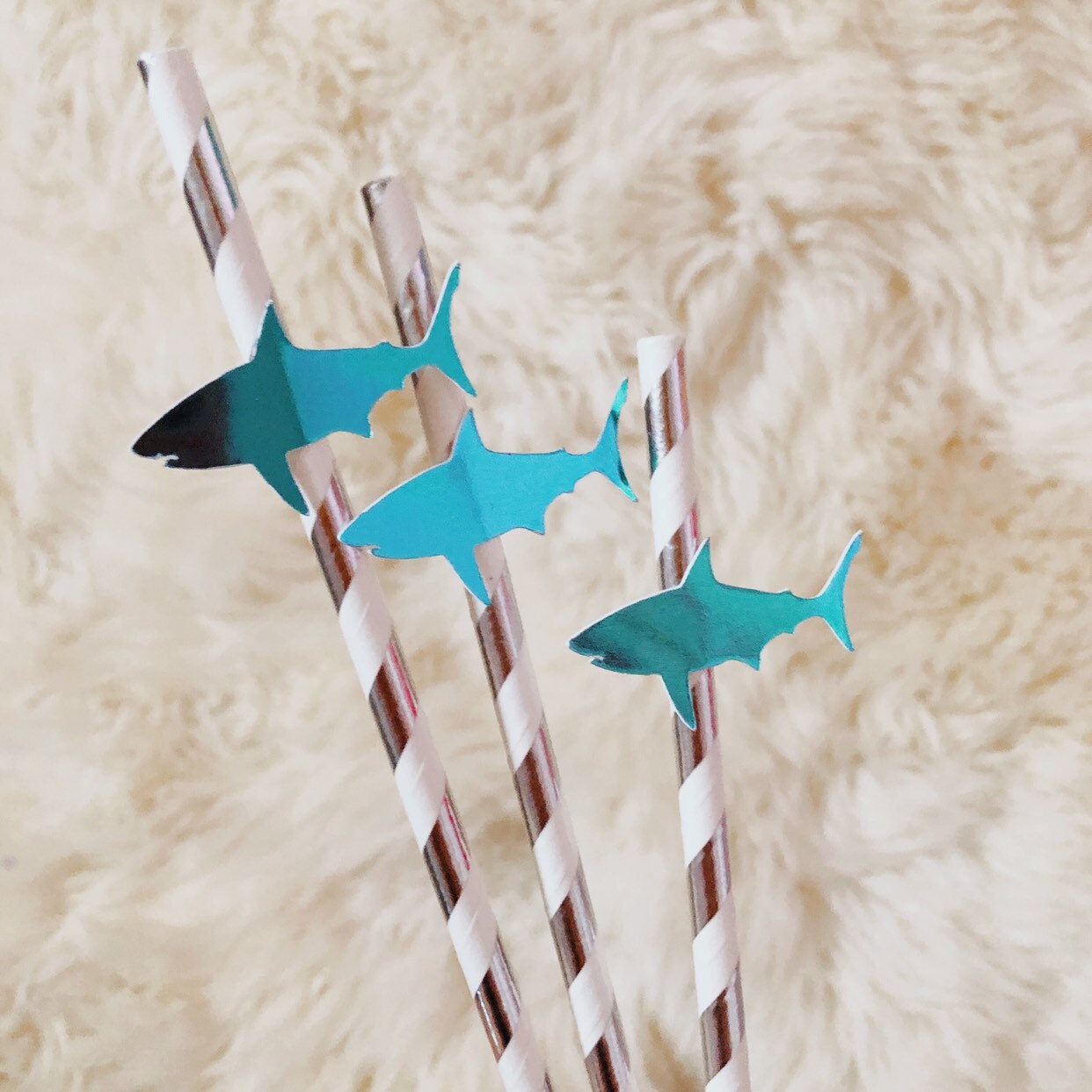 Shark Paper Straws/ Shark Theme/ Shark Party Decor/ Baby Shark - Etsy UK