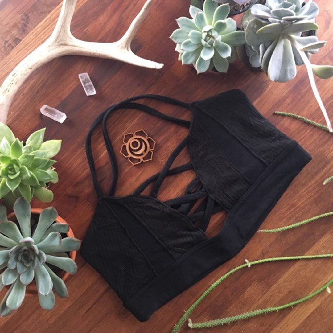 HUMMINGBIRD BRALETTE | Bamboo Bralette | Criss Cross Yoga Bra ...