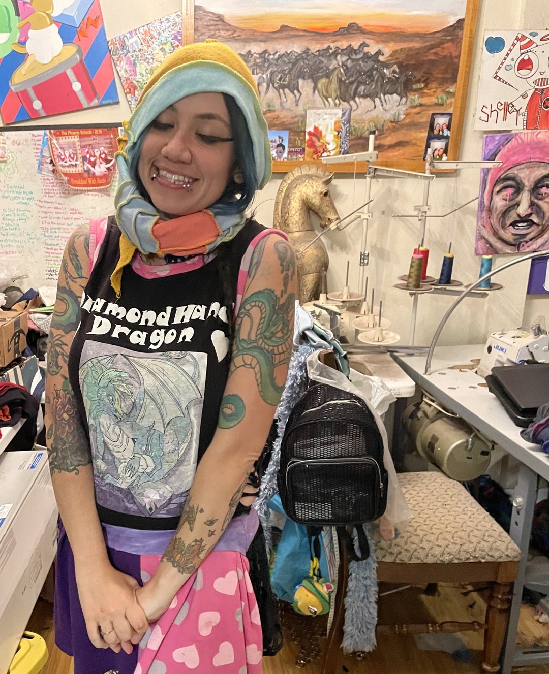 Blue Boat Dream Longstocking Cap Scarf BOHO - Etsy