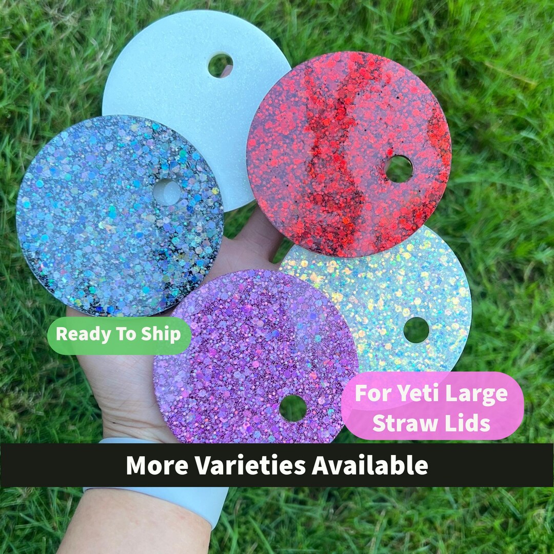 Yeti Glitter Lid Topper - Fits Yeti 35 Oz Rambler Straw Mug With Straw ...