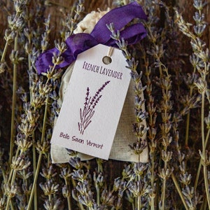 French Lavender Sachets With Letterpress Hangtag-favors-gifts-home Care ...