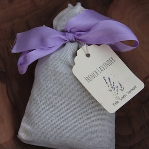 French Lavender Sachets With Letterpress Hangtag-favors-gifts-home Care ...
