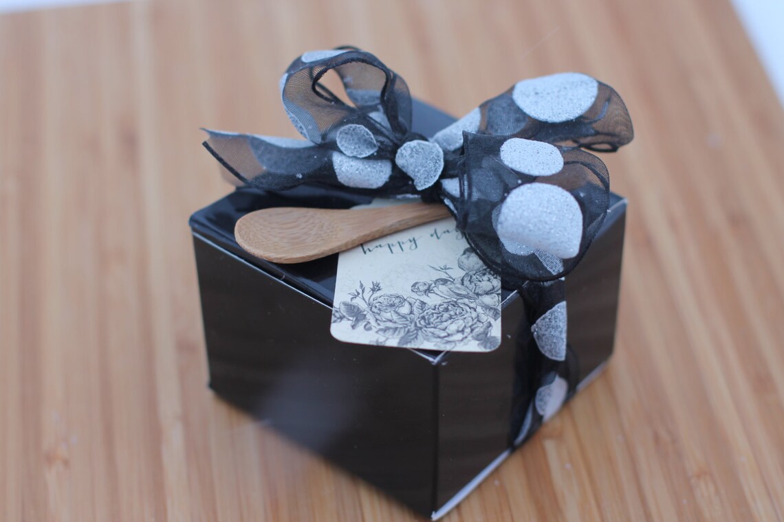Tea Party Favor-luxe Boxed Set-black and White - Etsy