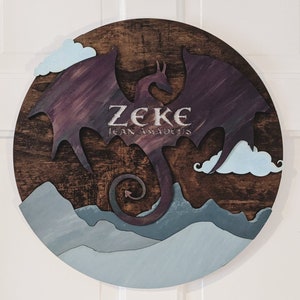 Personalized Custom Dragon Name Sign 3D Kids Room Name Sign - Etsy