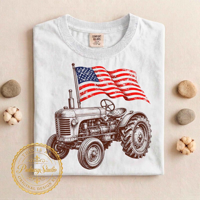 Patriotic Tractor Shirts - Etsy
