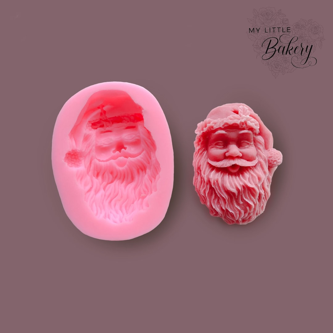 Santa Face Silicone Mold - Etsy