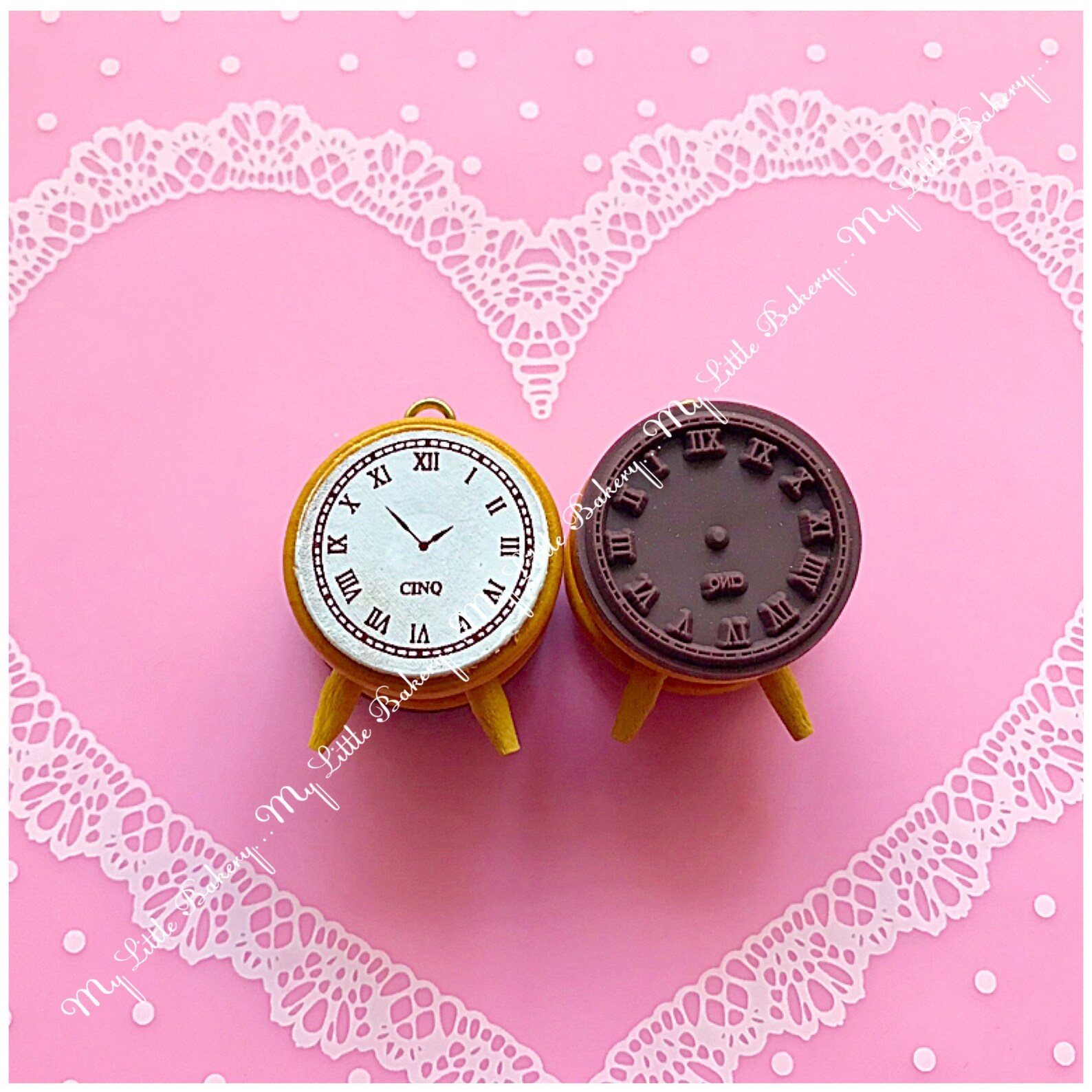 Vintage Mini Clock Wooden Stamp - Etsy