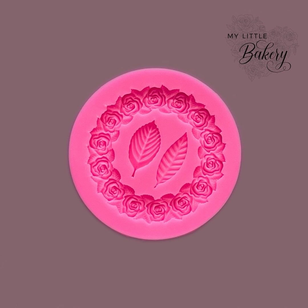 Rose Frame With Leaves Silicone Mold - Etsy