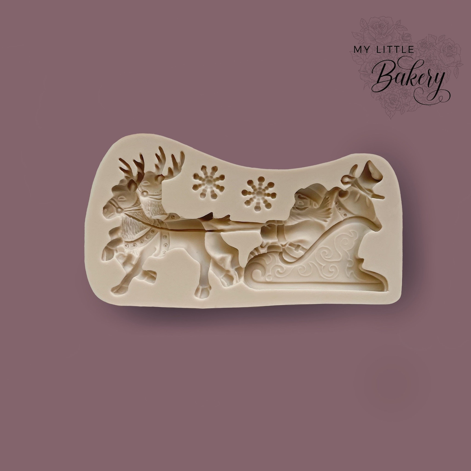 Santa in a Sleigh Silicone Mold - Etsy