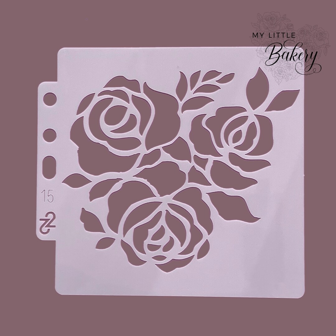 Rose Stencil - Etsy
