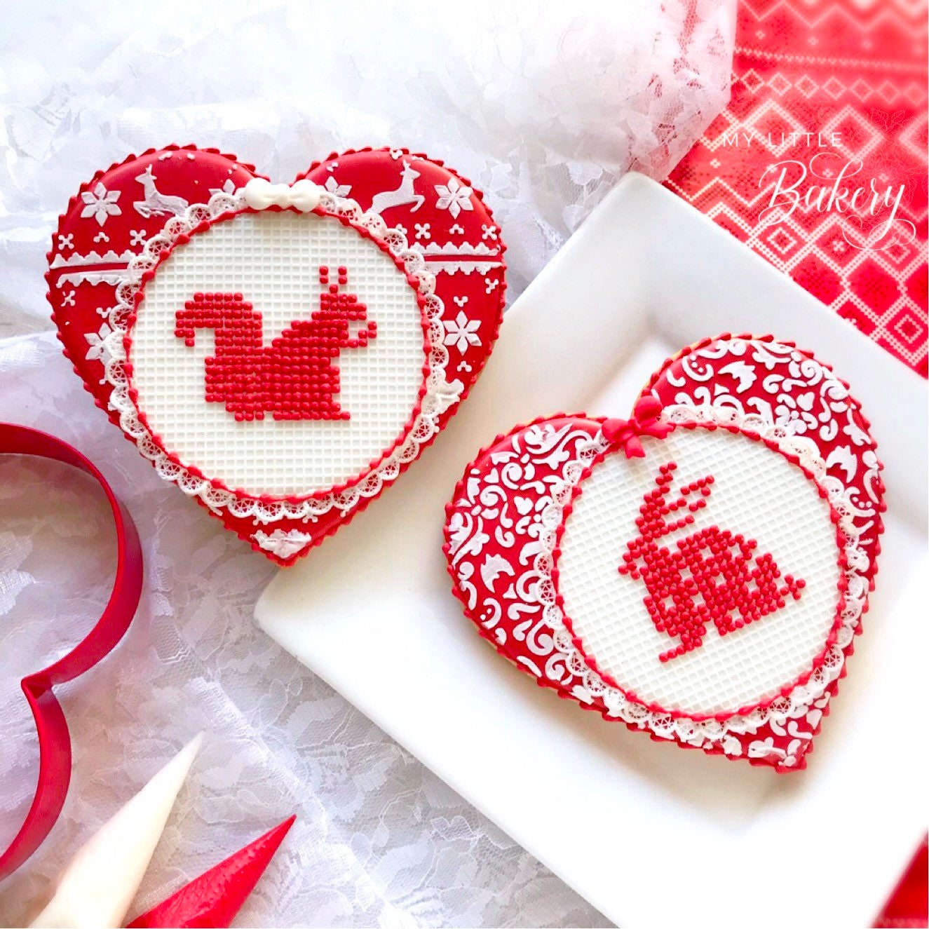 Heart Stencil (set of 3) - Etsy