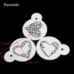 Heart Stencil (set of 3) - Etsy