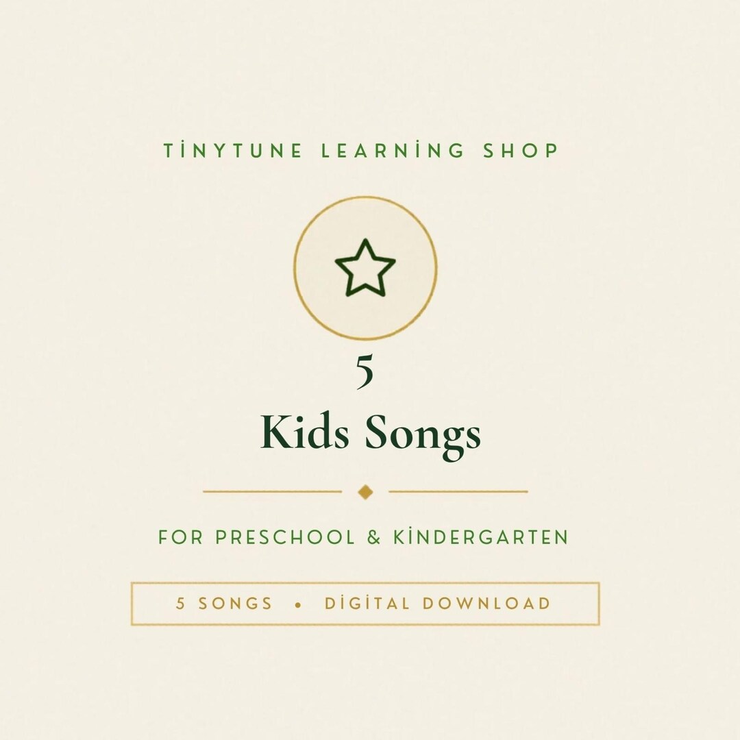 5 Kids Songs for Preschool & Kindergarten - Morning Routine MP3 Pack ...