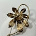 Vintage Sterling Silver Forstner Gold Toned Floral Brooch - Etsy