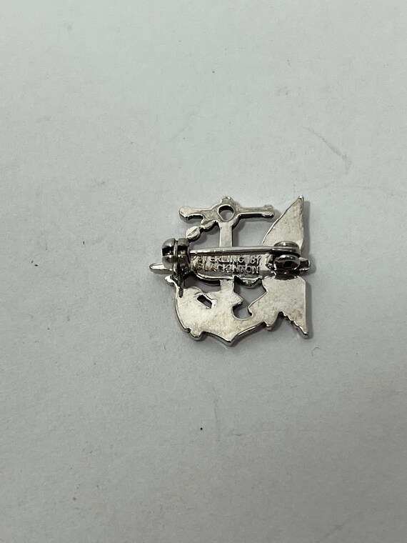 Navy Caduceus Silver
