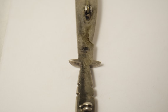 Spanish Silver Dagger Brooch - Gem