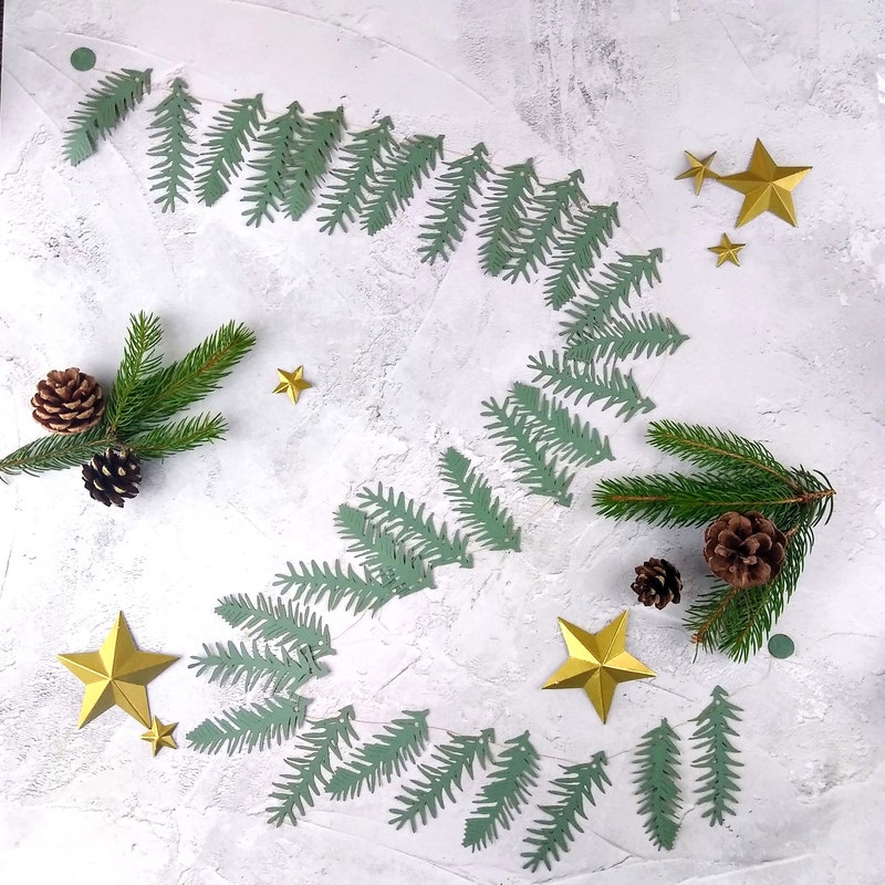 Christmas Paper Garland - Etsy