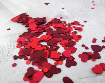 Pink and Red Confetti/ Heart Confetti Popper/ Valentines Confetti ...