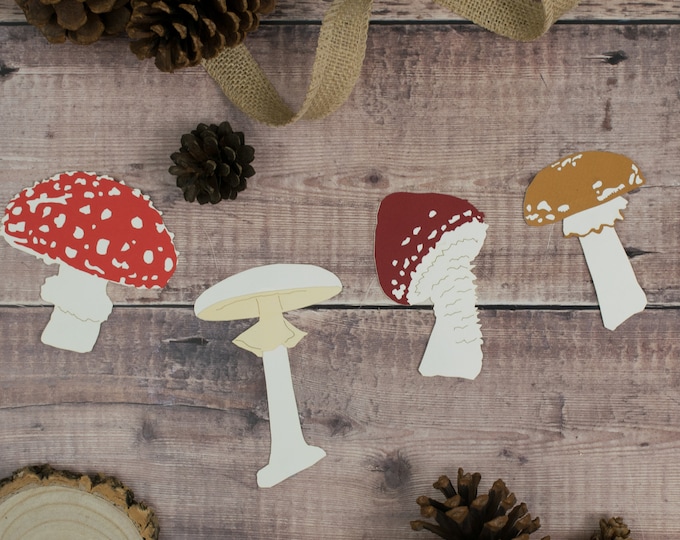 Mushroom / Toadstool Paper Garland, Woodland Party, Woodland Baby ...