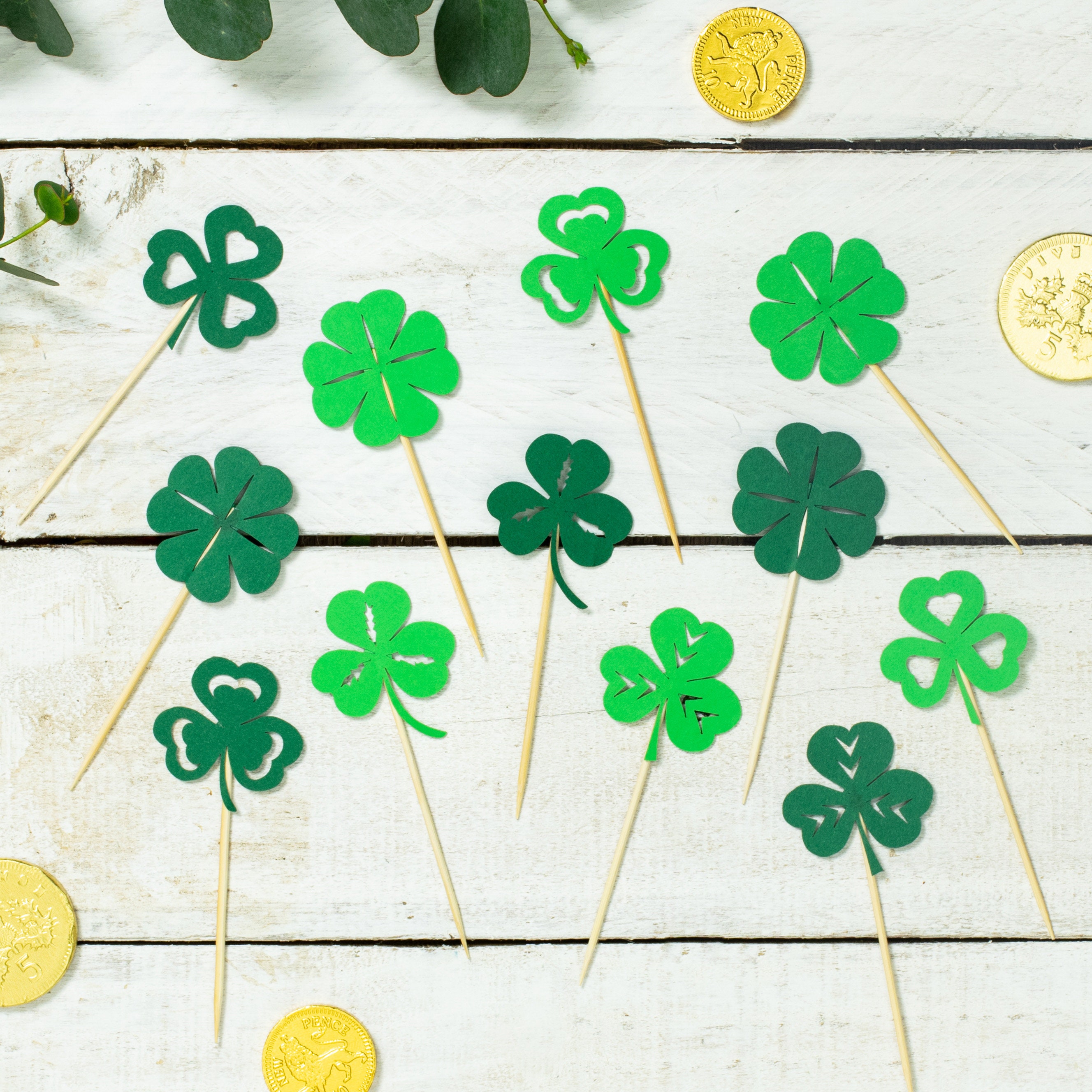 Four Leaf Clover Irish Party Decorations Saint Patrick's | Etsy